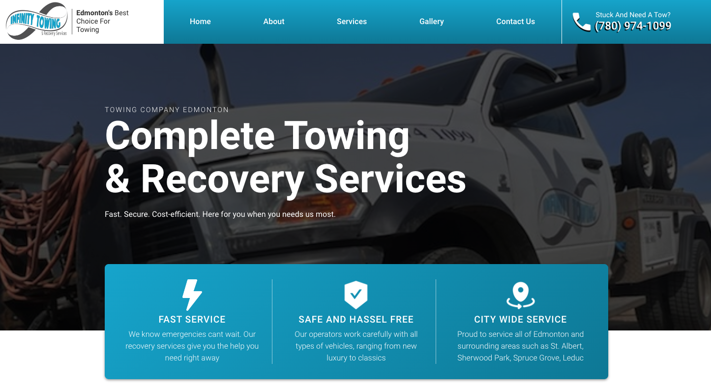 Infinity Towing - Your Choice For Tow Truck Edmonton
